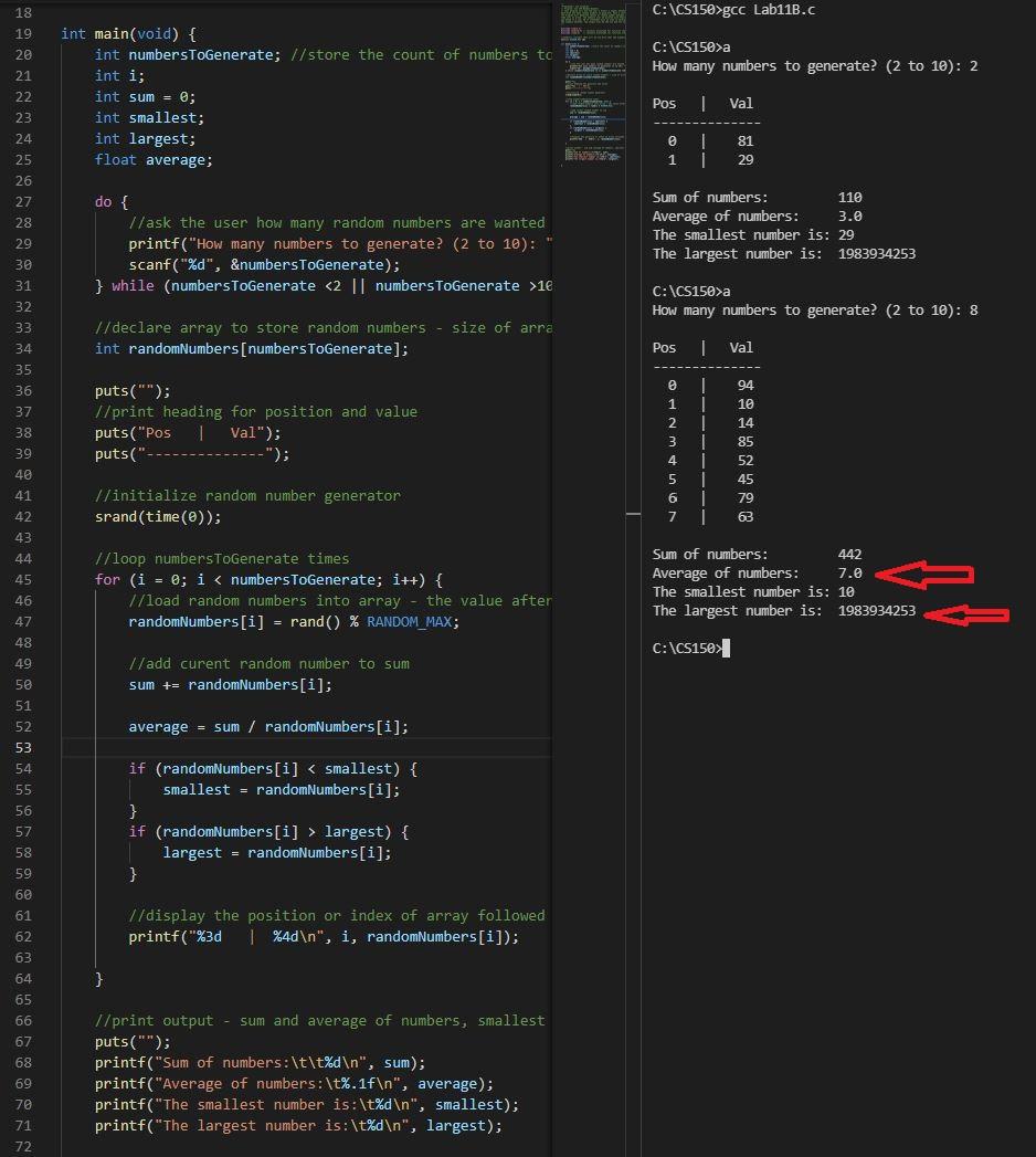 Solved \ Need help with my Code. I'm coding in C language. I | Chegg.com