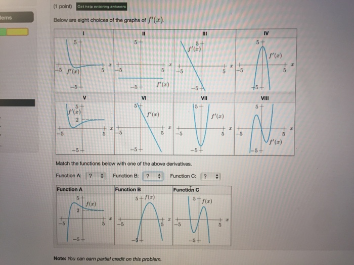 Solved (1 point Gel help entering antwers Below are eight | Chegg.com