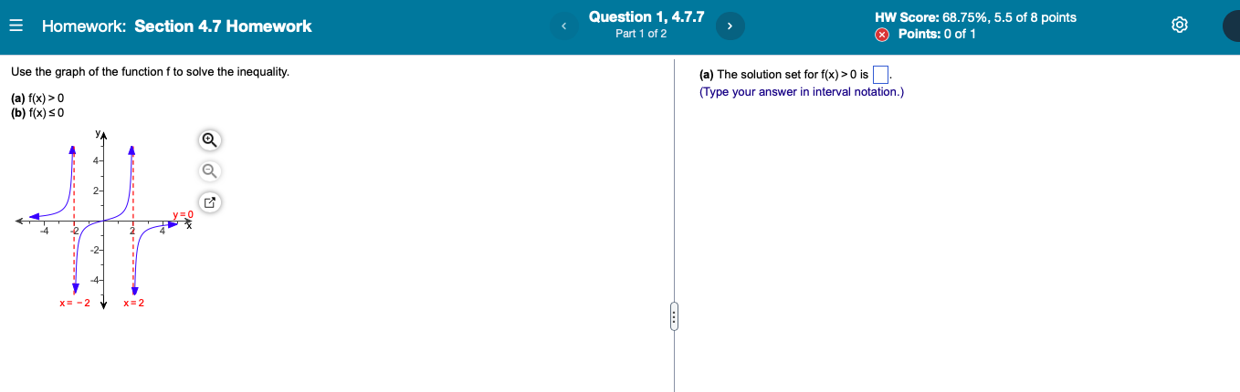 Solved Homework Section 4 7 Homework Question 1 4 7 7