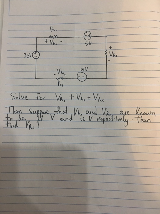 Solved Solve for Vr1+Vr2+Vr3? Then suppose that Vr1 and Vr2 | Chegg.com