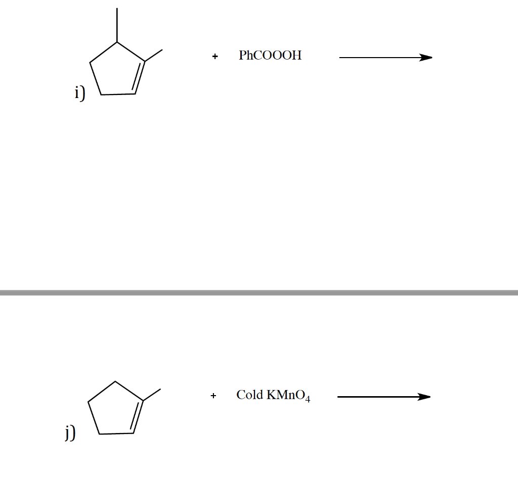 Solved 4) For the following reactions, draw the structures | Chegg.com