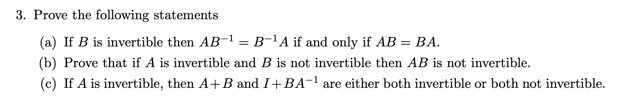 Solved 3. Prove the following statements (a) If B is | Chegg.com