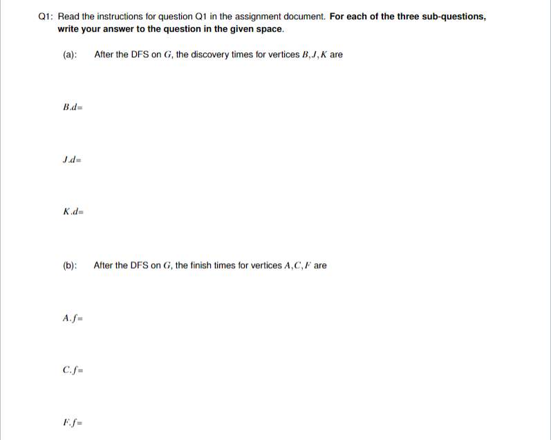 Solved Q1 (18 points) A directed graph G is shown in | Chegg.com