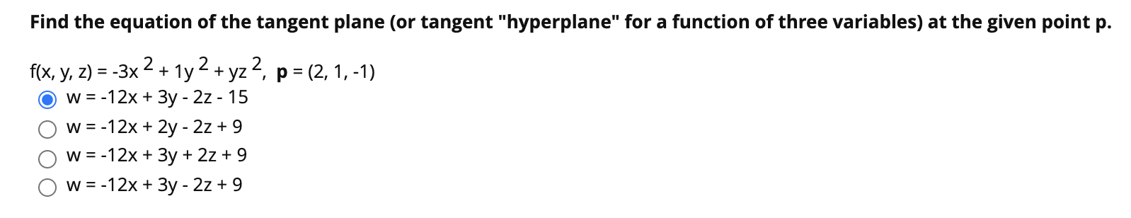Solved Find the equation of the tangent plane (or tangent | Chegg.com