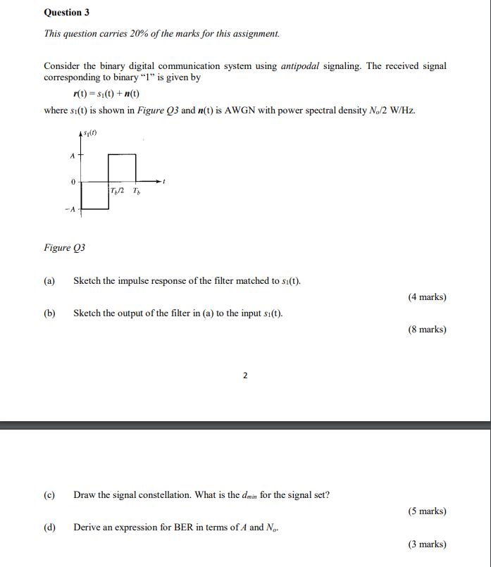 Solved Question 3 This question carries 20% of the marks for | Chegg.com