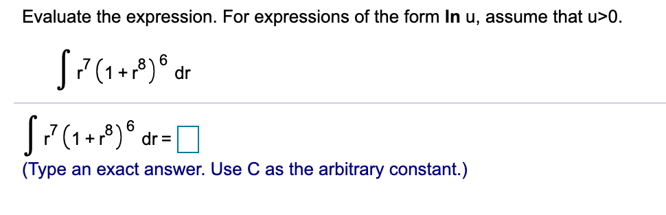 Solved Evaluate the expression. For expressions of the form | Chegg.com