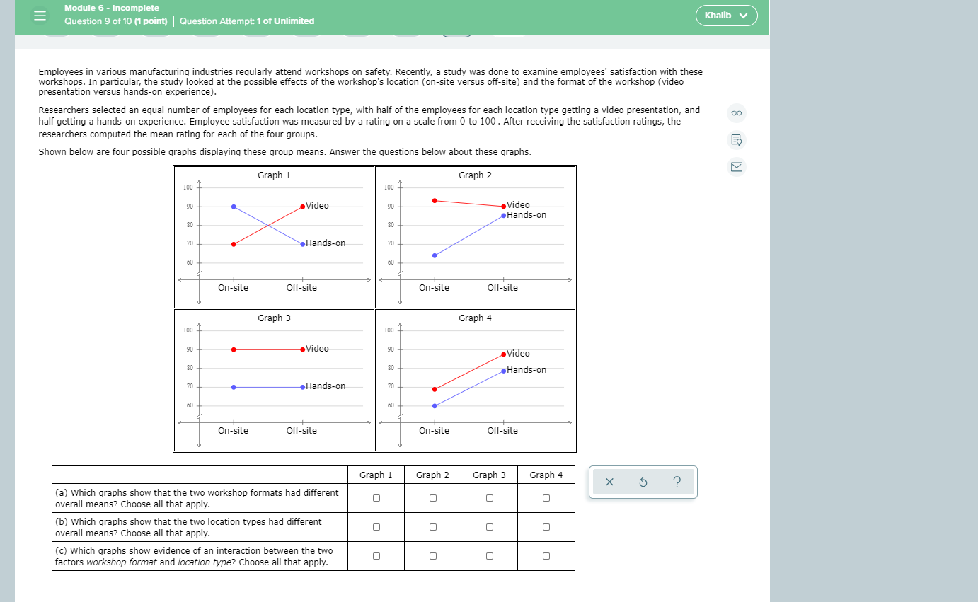 Solved = Module 6 - Incomplete Question 9 of 10 (1 point) | Chegg.com