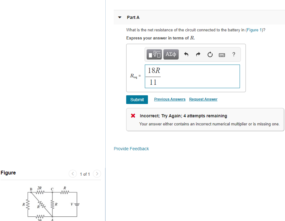 Solved What is the net resistance of the circuit connected | Chegg.com