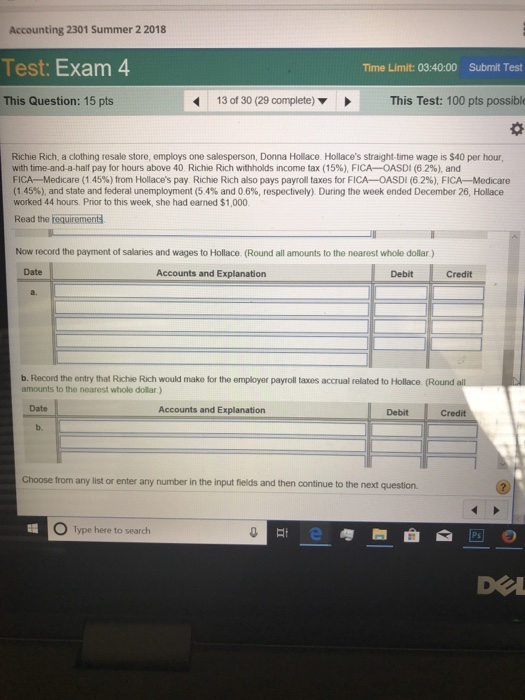 Solved This Question: 15 pts 13 of 30 (29 complete) This | Chegg.com