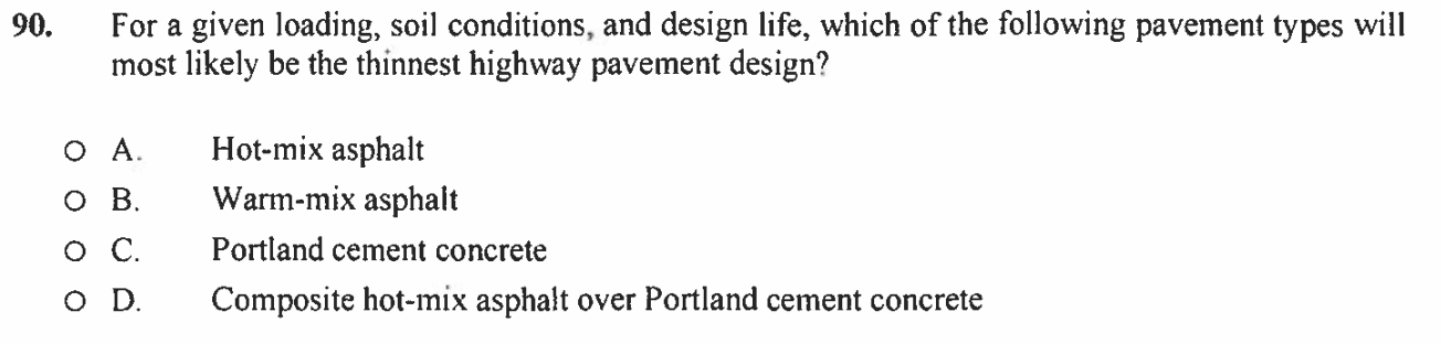 Solved 90. For a given loading, soil conditions, and design | Chegg.com