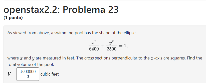 Solved As viewed from above, a swimming pool has the shape | Chegg.com