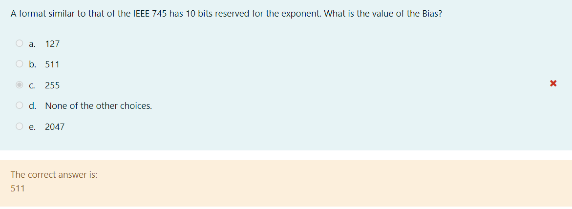 Solved A format similar to that of the IEEE 745 has 10 bits | Chegg.com