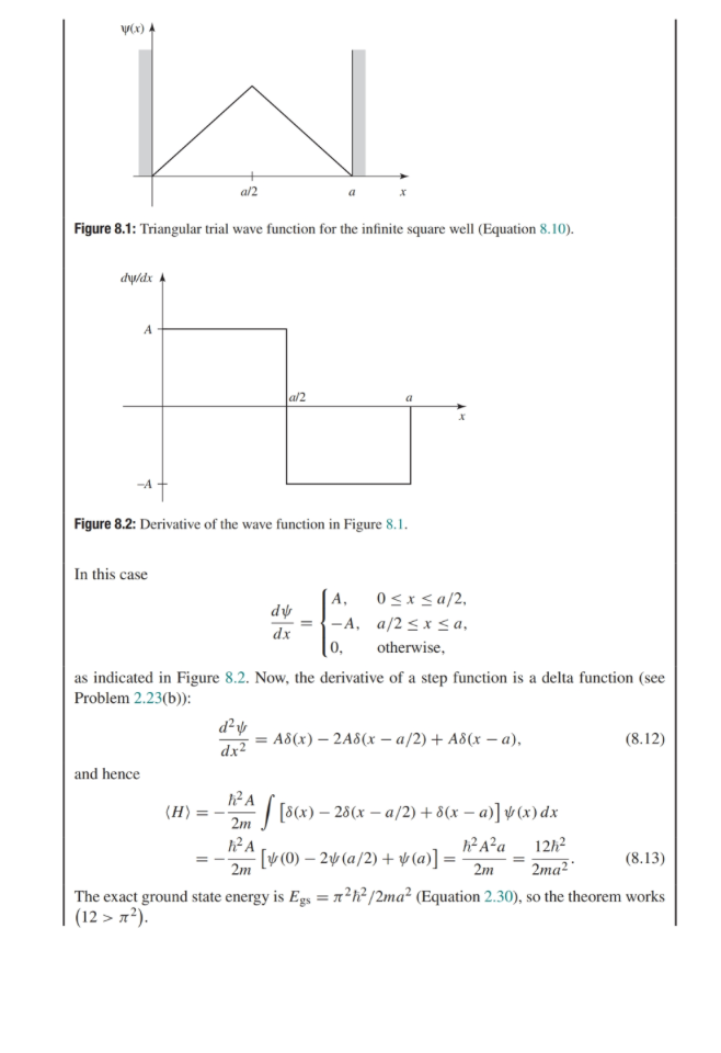 Solved -) - {aces con (a) Use a trial wave function of the | Chegg.com