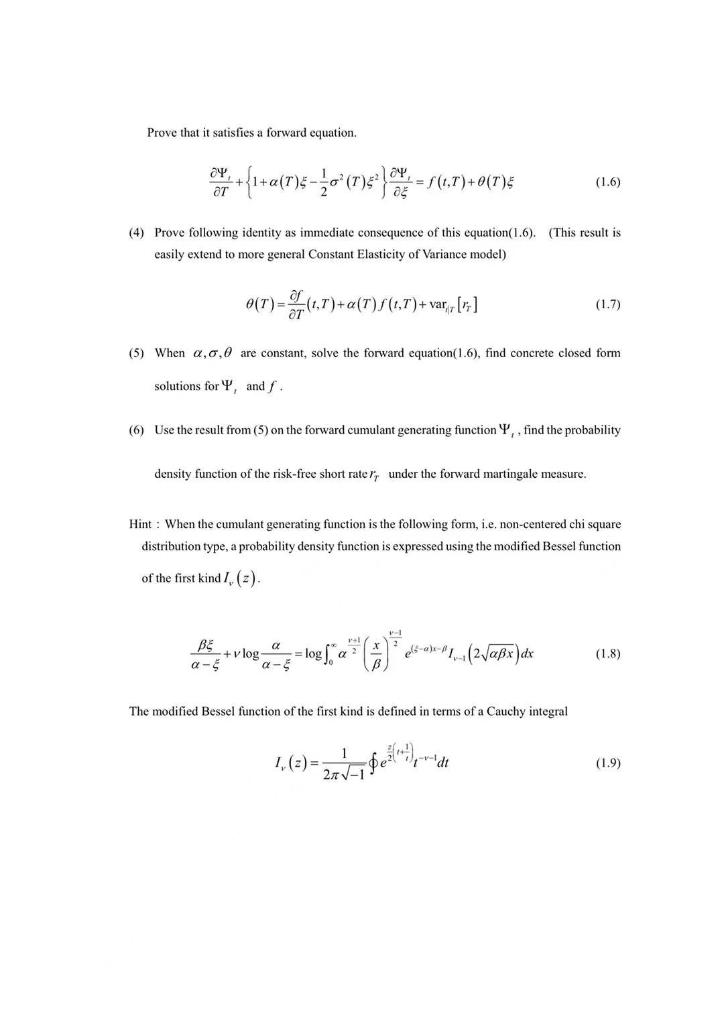 Solved Mathematical Finance Lecture Note 6 1. (Constant | Chegg.com