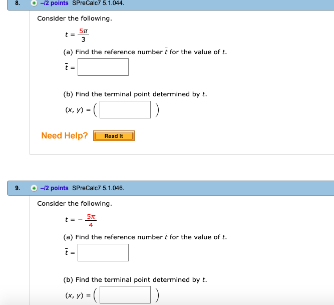 Solved 8. -12 points SPreCalc7 5.1.044 Consider the | Chegg.com