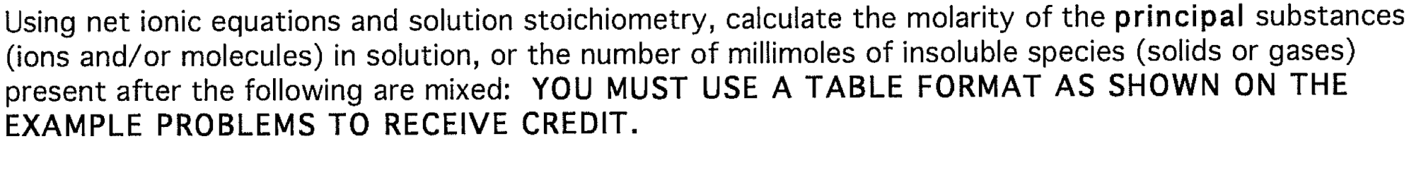 Solved Using net ionic equations and solution stoichiometry, | Chegg.com
