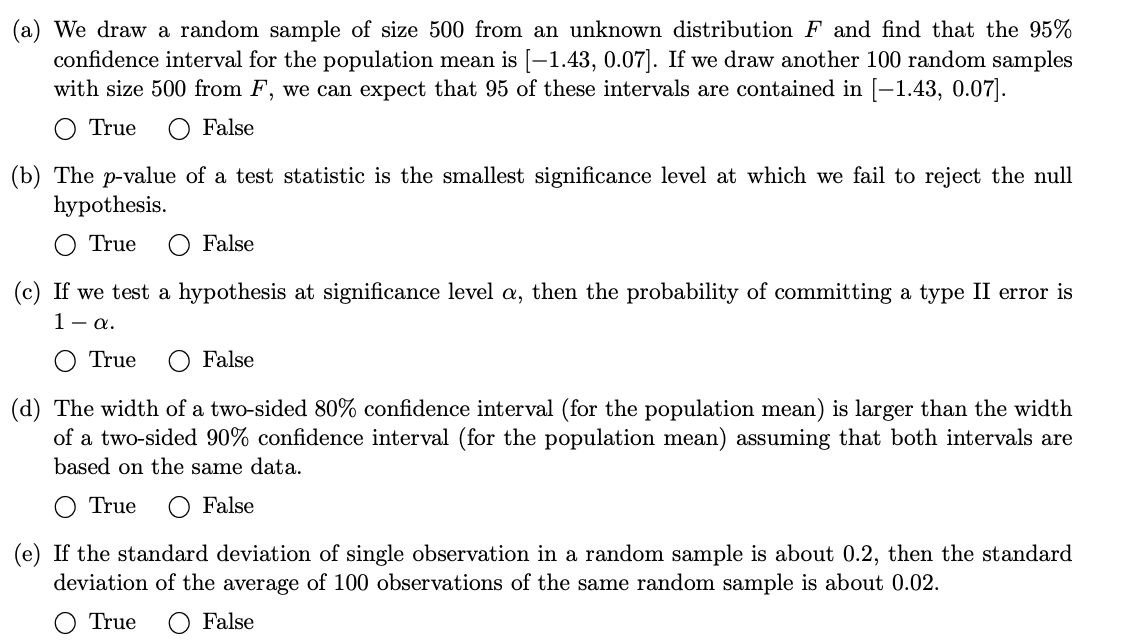 Solved (a) We draw a random sample of size 500 from an | Chegg.com