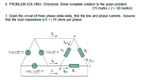 Solved I PROBLEM SOLVING: Directions: Show complete solution | Chegg.com