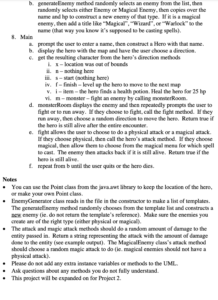 Solved Dungeon Master Create a program that allows a user to | Chegg.com
