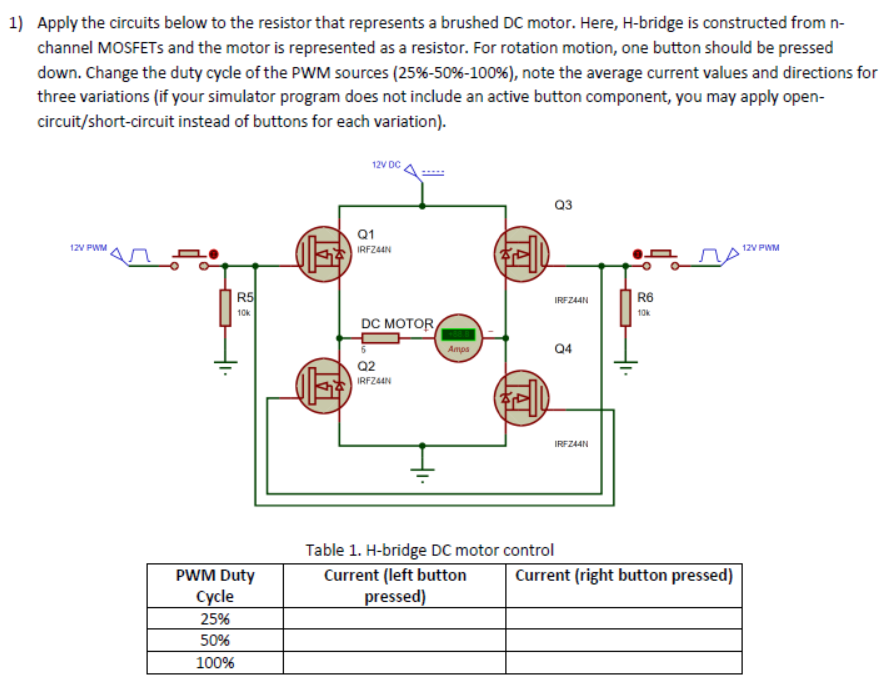 Solved Apply the circuits below to the resistor that | Chegg.com