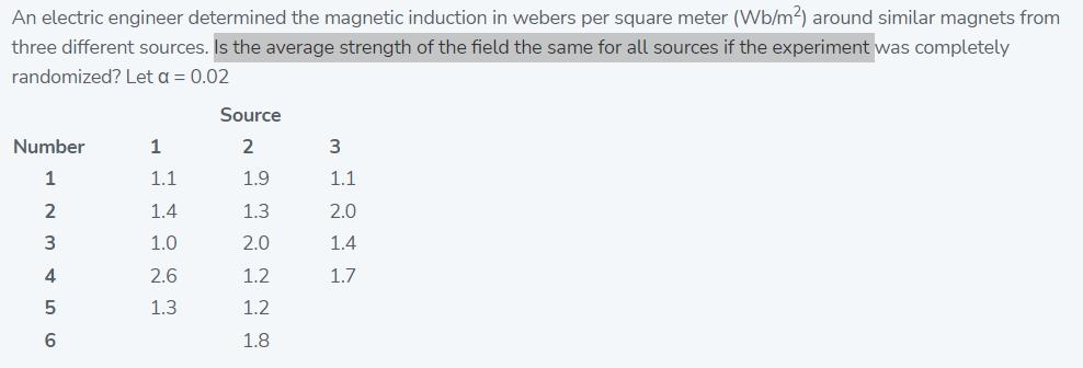 Solved An electric engineer determined the magnetic | Chegg.com