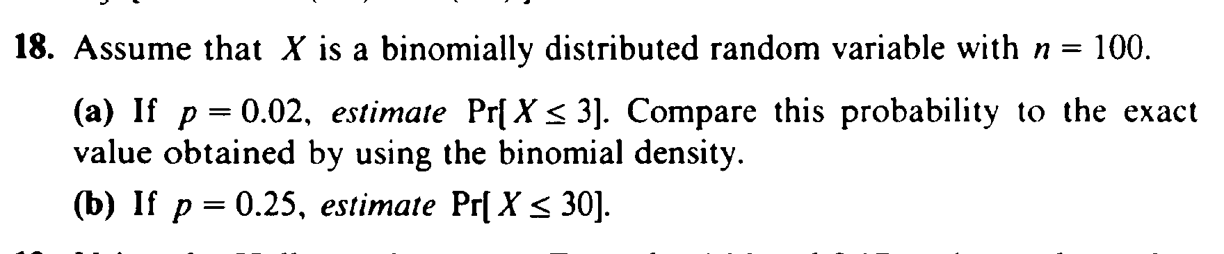 Solved 18. Assume that X is a binomially distributed random | Chegg.com