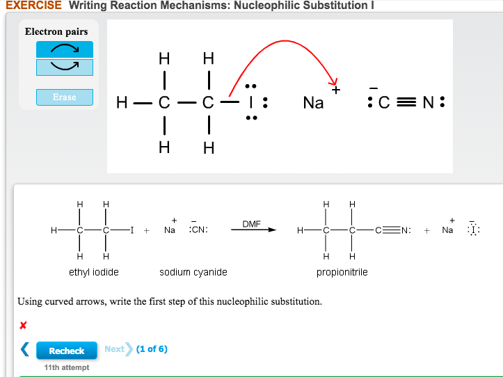 Solved EXERCISE Writing Reaction Mechanisms: Nucleophilic | Chegg.com