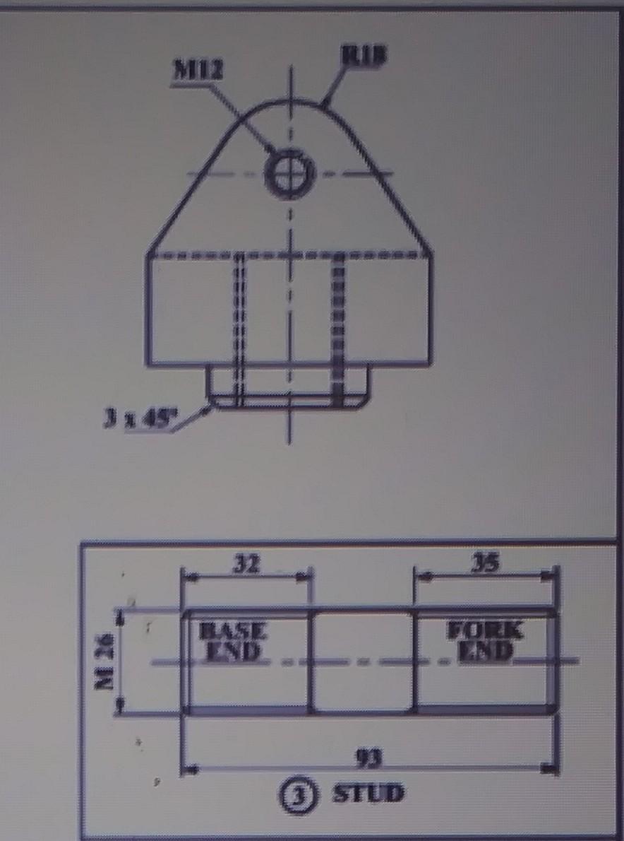 Solved SHAFT SUPPORT ASSEMBLY WORKPIECE M2 -SET SCREW FORK | Chegg.com