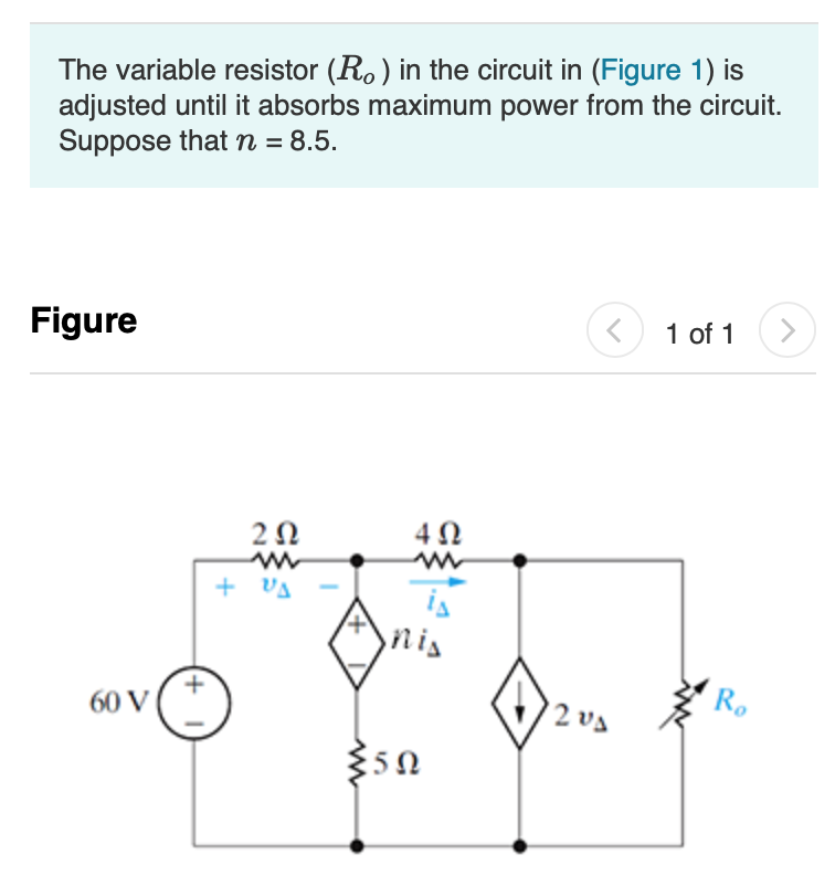 Solved Find the percentage of the total power developed in | Chegg.com