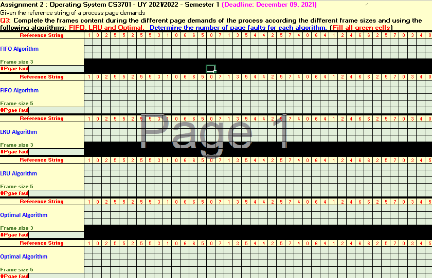 Solved Assignment 2: Operating System CS3701 - UY 20212022 - | Chegg.com