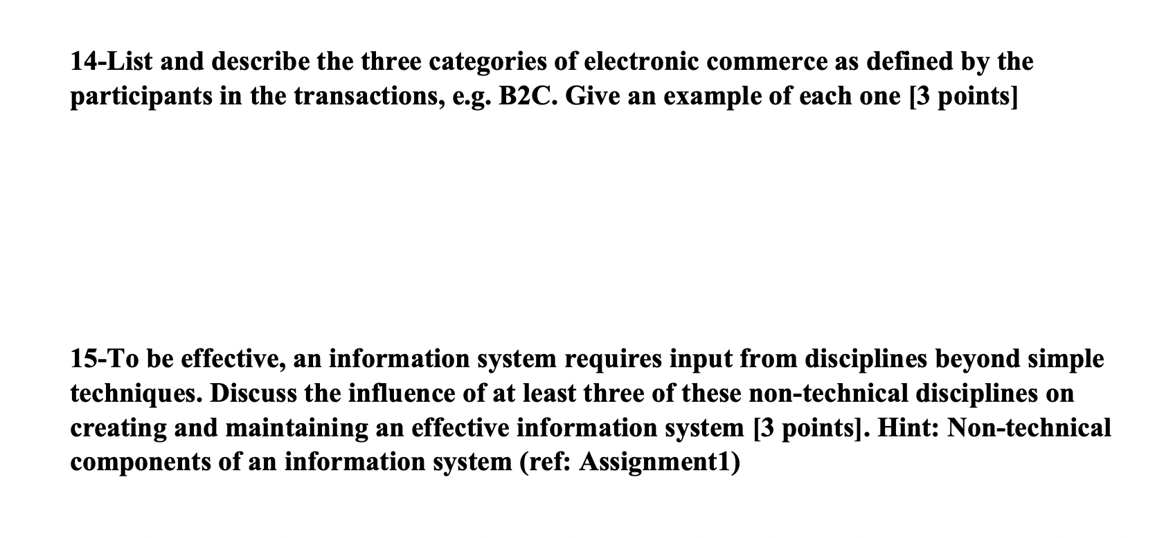 Solved 14-List and describe the three categories of | Chegg.com