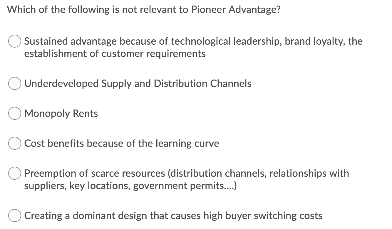 Solved Which of the following is not related to product | Chegg.com