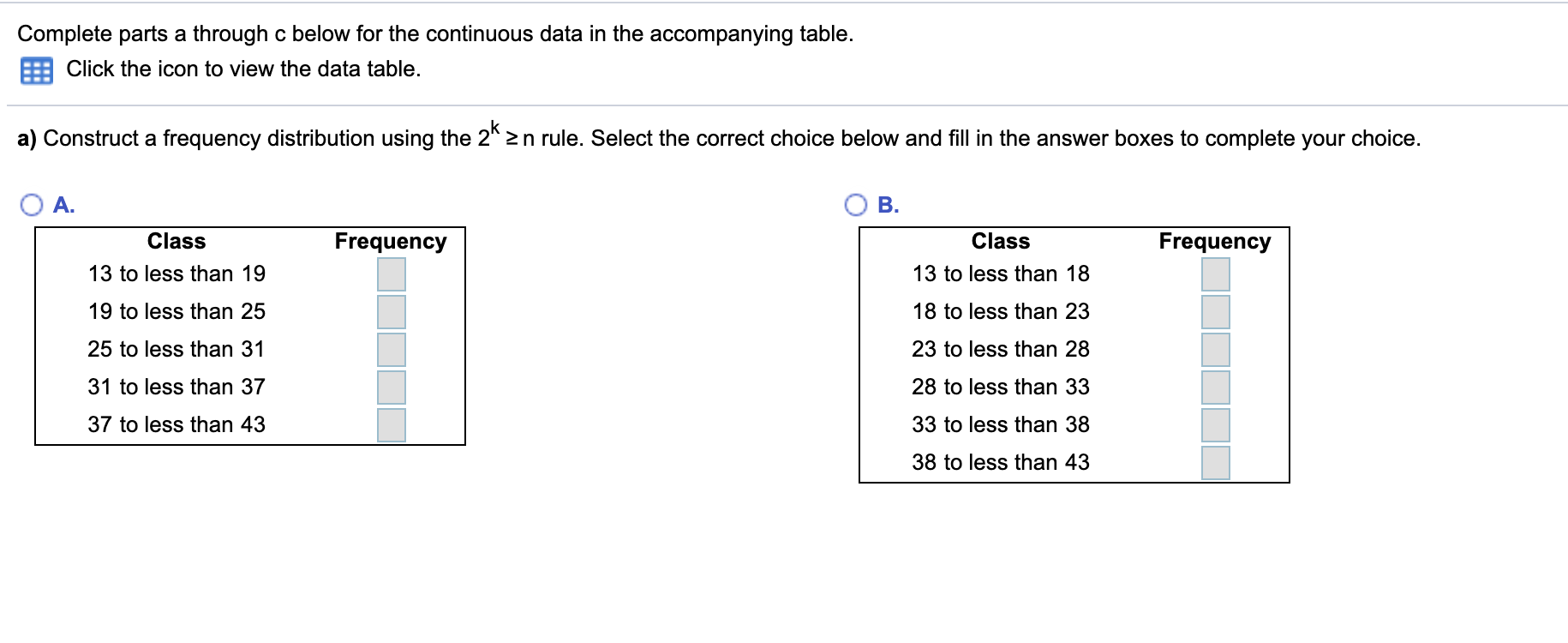 Solved Complete parts a through c below for the continuous | Chegg.com