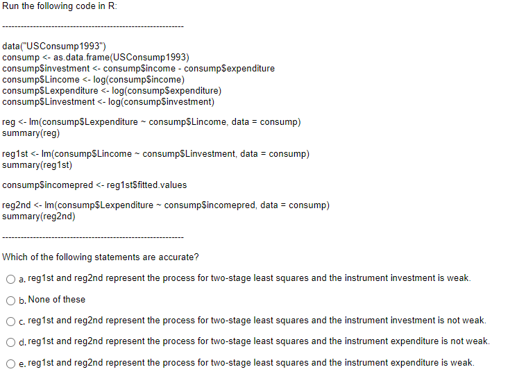 Solved Run the following code in R | Chegg.com