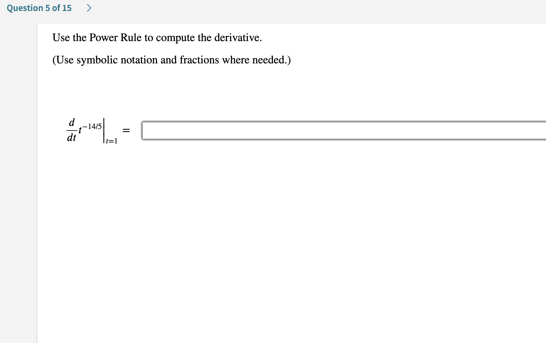 Solved Use the Power Rule to compute the derivative. (Use | Chegg.com