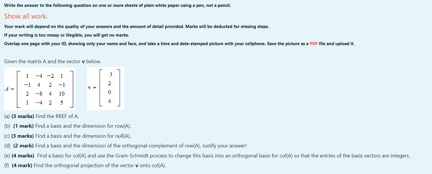 Solved Write the answer to the following question on one or | Chegg.com