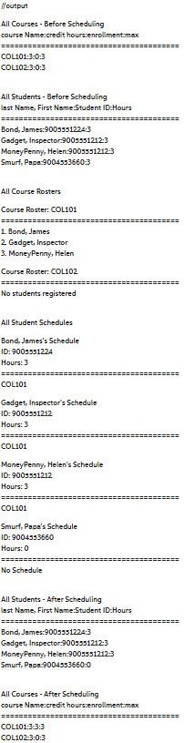 Solved A student file and a course file are the two input | Chegg.com