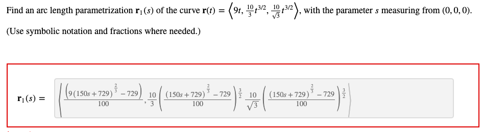 Solved Find an arc length parametrization r1(s) ﻿of the | Chegg.com
