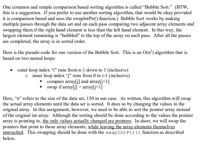 Solved Sometimes we're given an array of data that we need | Chegg.com