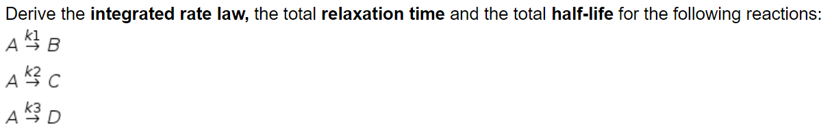 Solved Derive the integrated rate law, the total relaxation | Chegg.com