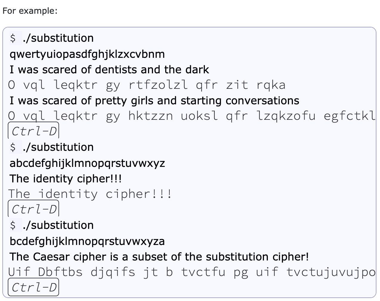 Solved Write a C program substitution.c which | Chegg.com Solved Write a C program substitution.c which | Chegg.com