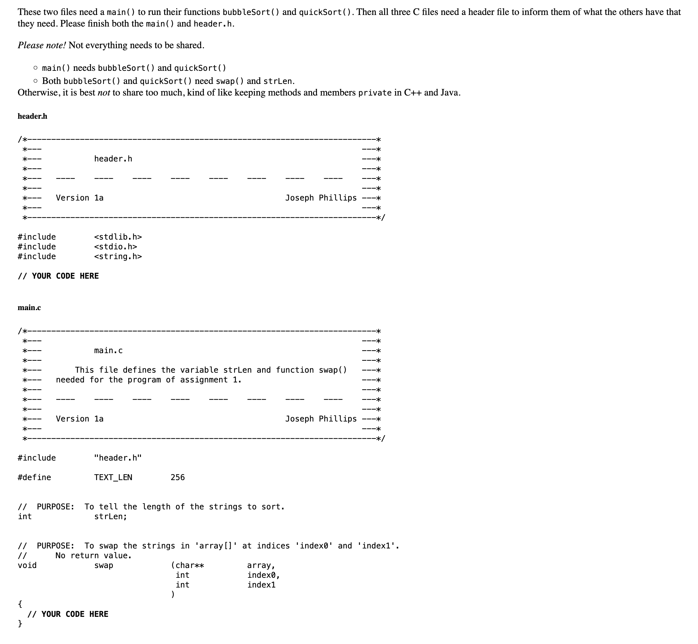Solved 1. Please copy-and-paste the following files ( 0 | Chegg.com