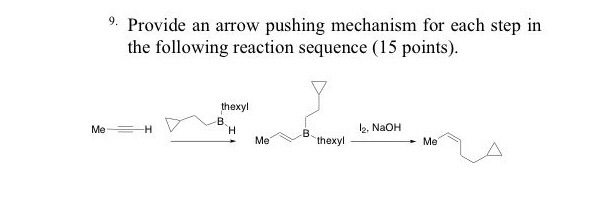 Solved Provide an arrow pushing mechanism for each step the | Chegg.com