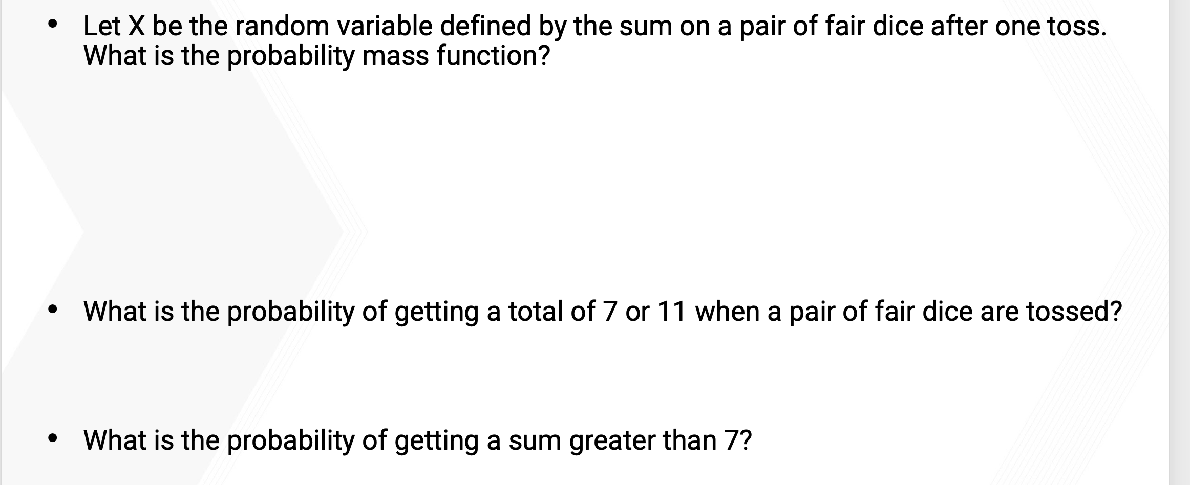 Solved - Let X be the random variable defined by the sum on | Chegg.com