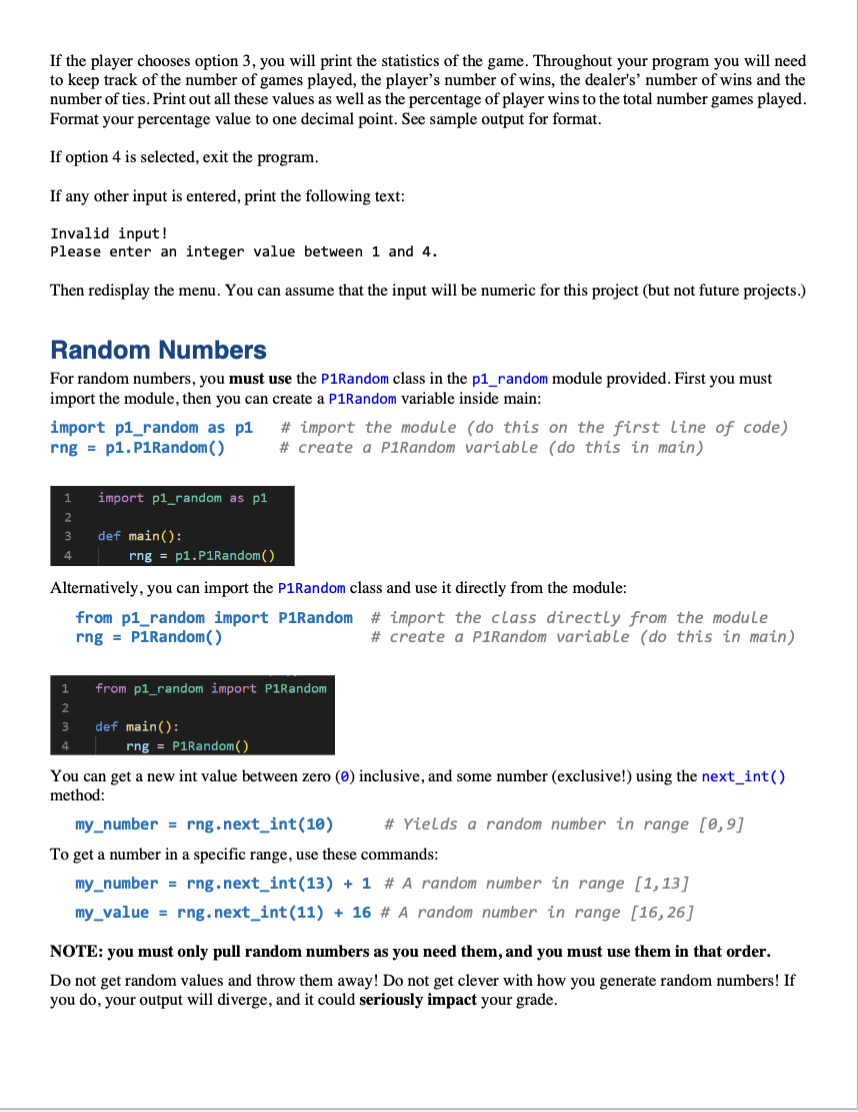 Solved P1: Blackjack Overview In this project students will | Chegg.com