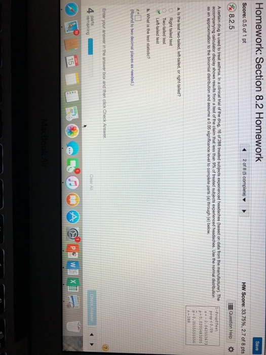 Solved Homework Section 8 2 Homework Score 0 5 Of 1 Pt Hw