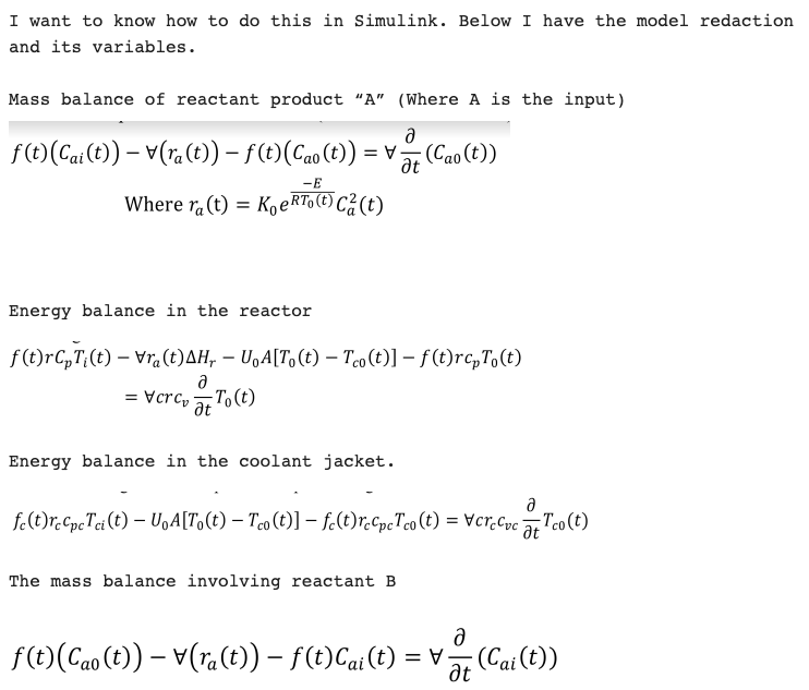 I want to know how to do this in simulink. Below I | Chegg.com