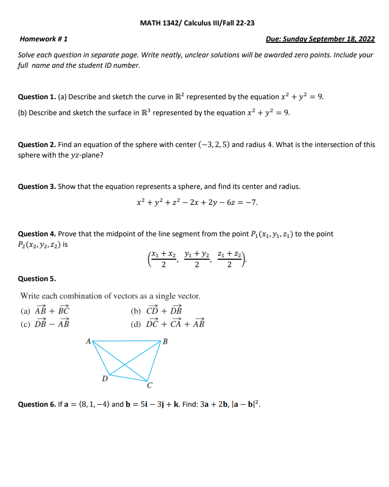 Solved Due: Sunday September 18, 2022 Homework # 1 Solve | Chegg.com Solved Due: Sunday September 18, 2022 Homework # 1 Solve | Chegg.com
