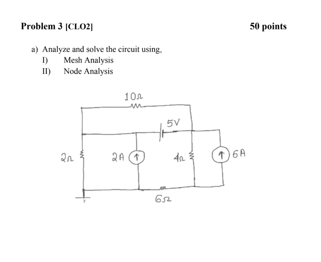 Solved Problem 3 (CLO2] 50 points a) Analyze and solve the | Chegg.com