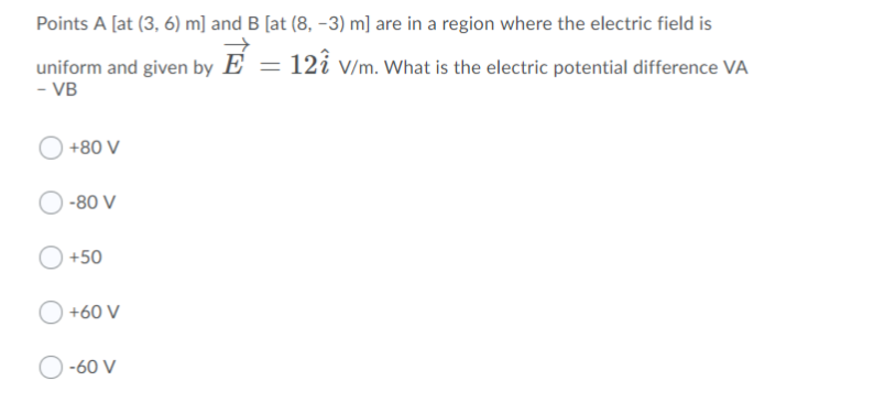 Solved Points A at 3 6 M And B at 8 3 M Are In A Chegg solved-points-a-at-3-6-m-and-b-at-8-3-m-are-in-a-chegg